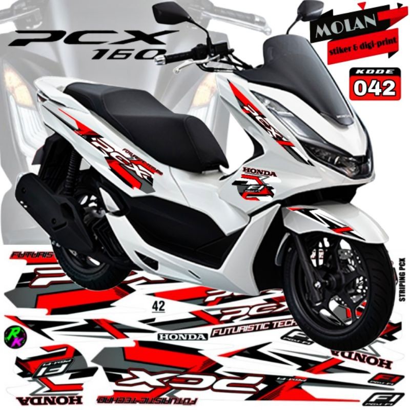 Jual Decal Sticker Striping Variasi All New Honda PCX 160 - New PCX 160 ...