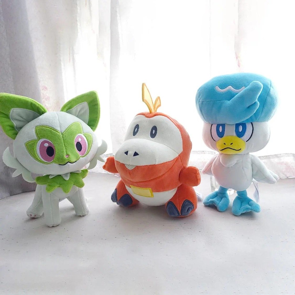 Jual Pokemon Sword&Shield Plush Sprigatito Quaxly Fuecoco Peluche Doll ...