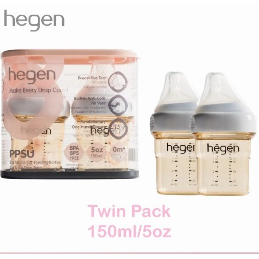Jual HEGEN PCTO 150ML/5OZ FEEDING BOTTLE PPSU (2-PACK) | Shopee Indonesia