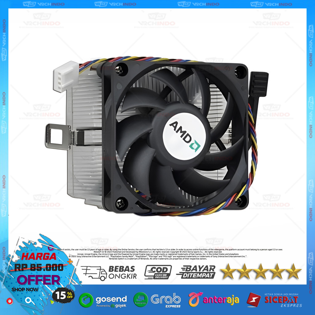 Jual Fan Cooler CPU Heatsink Processor AMD Original Fan AMD AM2 / AM3 ...