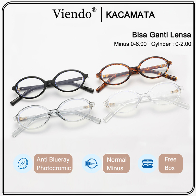 Jual Viendo Kacamata Photocromic Minus Anti Blueray Pria Wanita ...