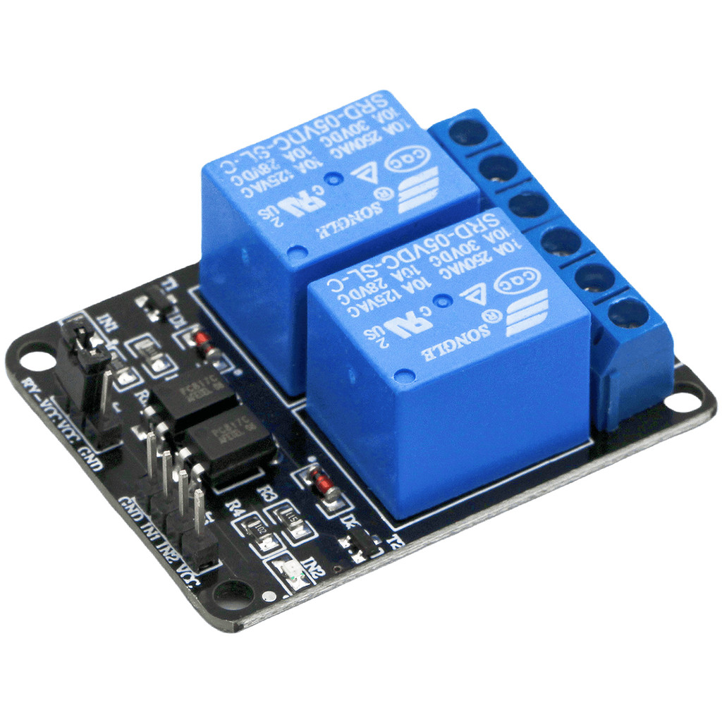 Jual 5V 12V Relay Module 2 Channel Low Level Trigger Board Shield with ...