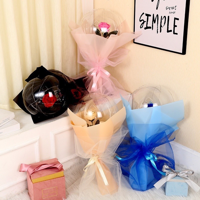 Jual TTT Bucket Balon PVC Balon BOBO Bucket Balon Bunga mawar Bucket ...