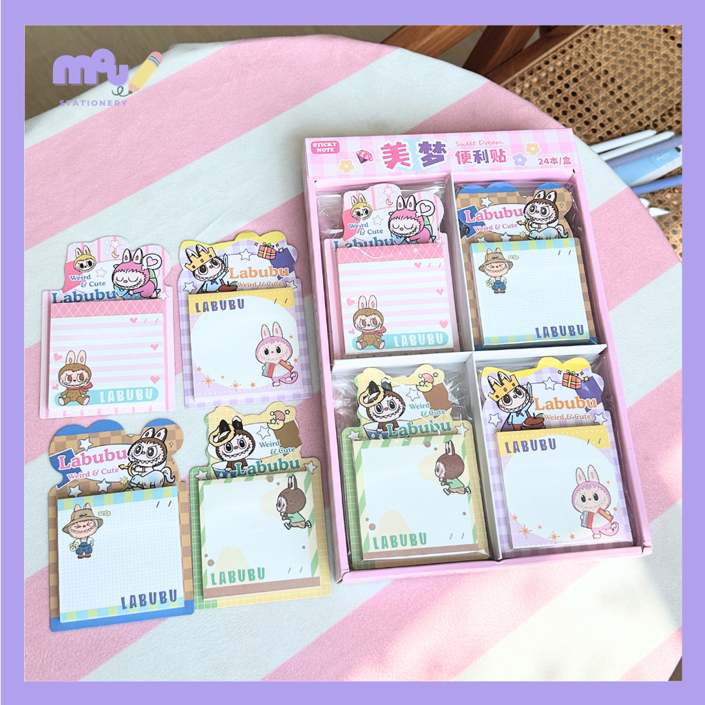 Jual [MOUMOU] Labubu Sticky Note 65 Lembar/ Labubu Memopad | Shopee ...