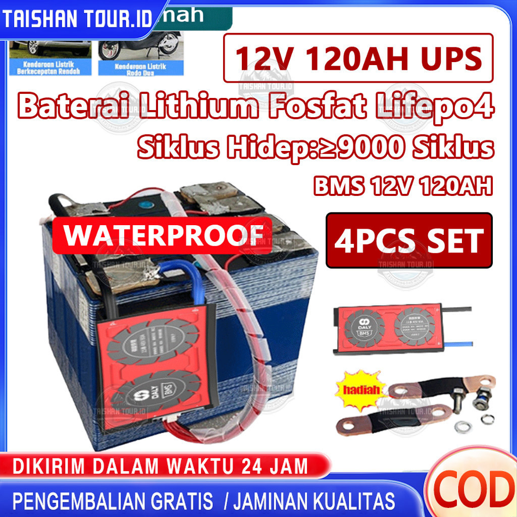 Jual CALB UPS 12V 200AH /120AH WATERPROOF BMS UPS CALB/BYD Baterai litiumBaterai Lifepo4 12V 12 ...