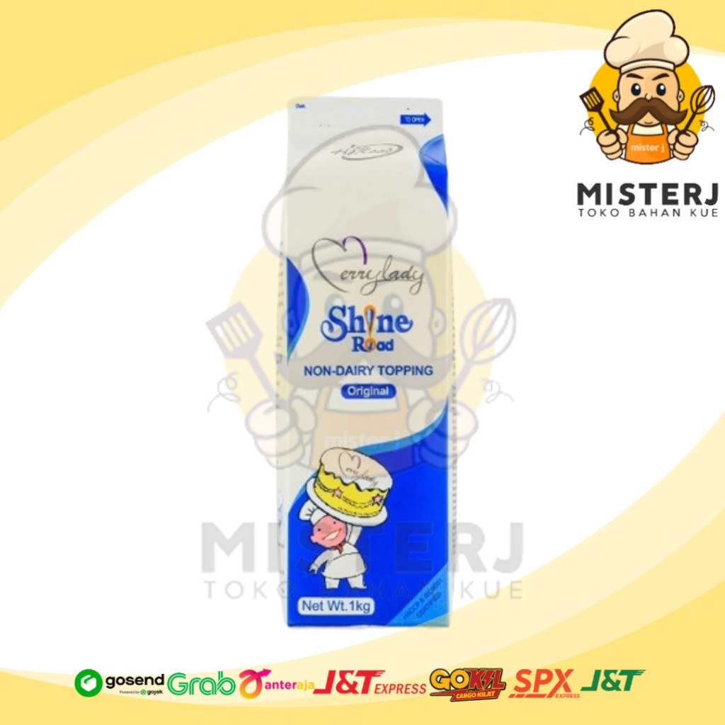 Jual Shine Road Non Dairy Topping Whipping Cream 1lt TANPA ES BATU ...
