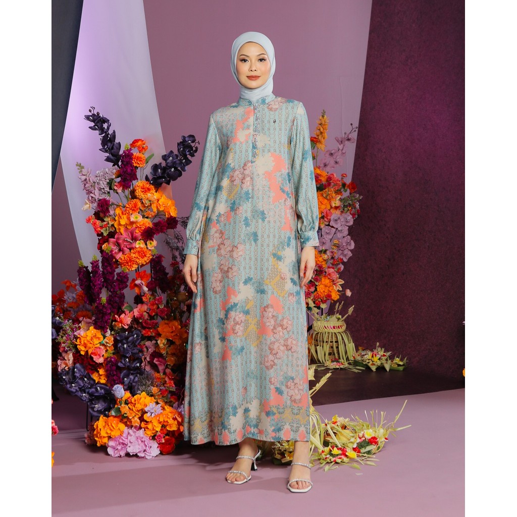 Jual Muda Official Savita Dress - Powder Blue | Shopee Indonesia