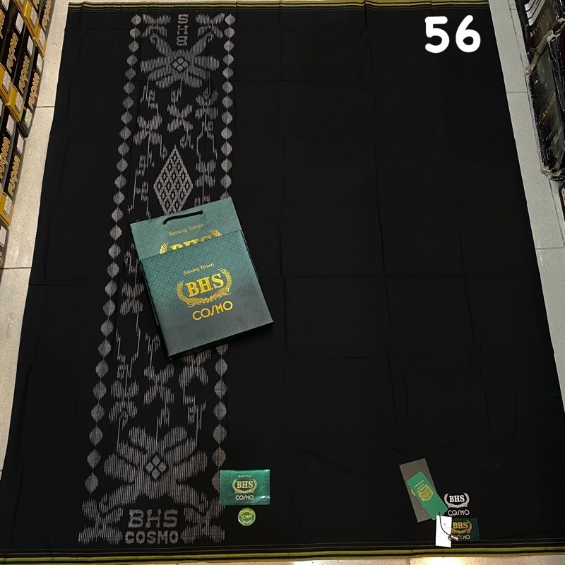 Jual SARUNG BHS COSMO POLOS WARNA PUTIH TUMPAL BHS HITAM TUMPAL ...