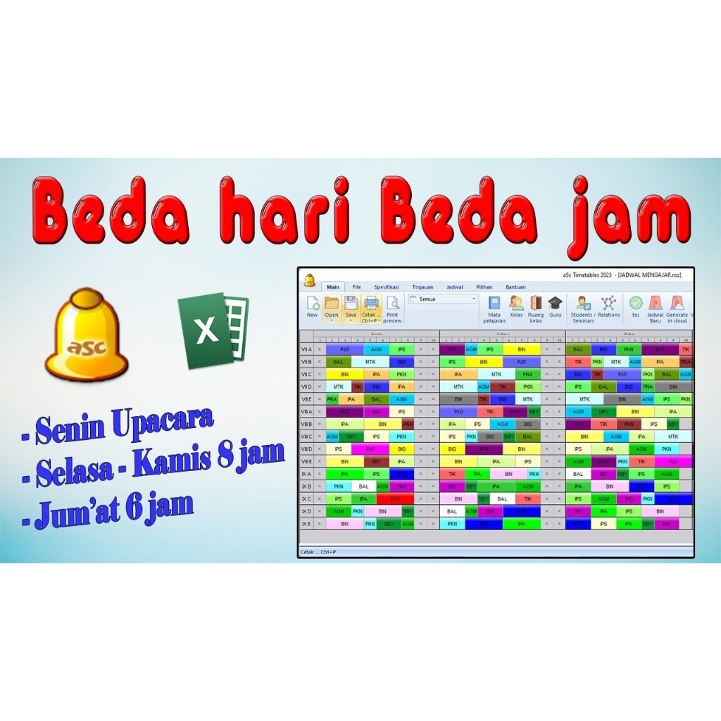 Jual Lisensi ASC TimeTables 2025 2024 Original Full Aplikasi Membuat ...