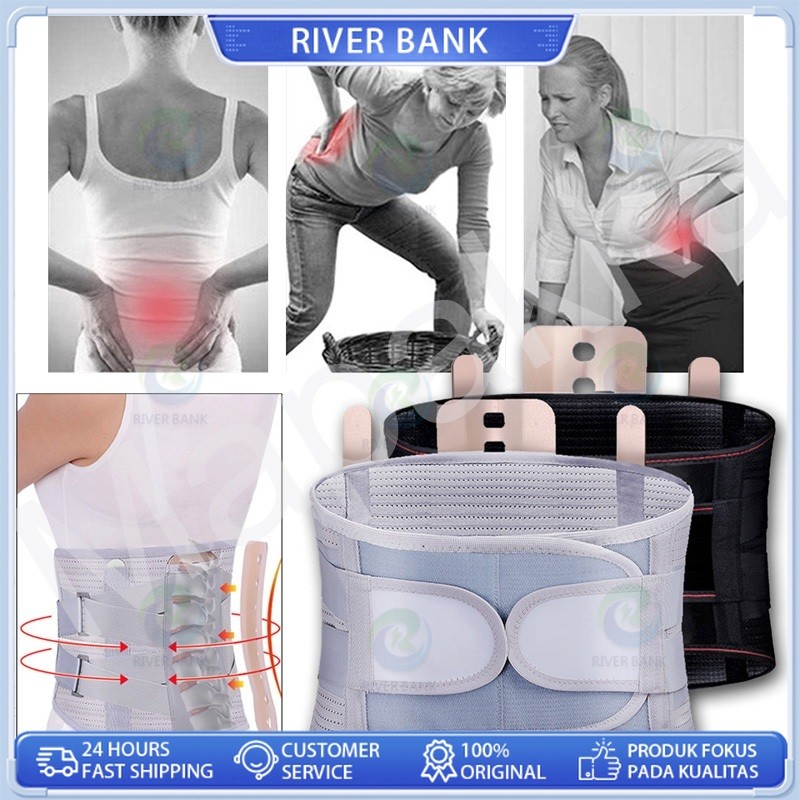 Jual Pria Wanita Korset Nyeri Pinggang Punggung Korset Lumbal Tulang ...