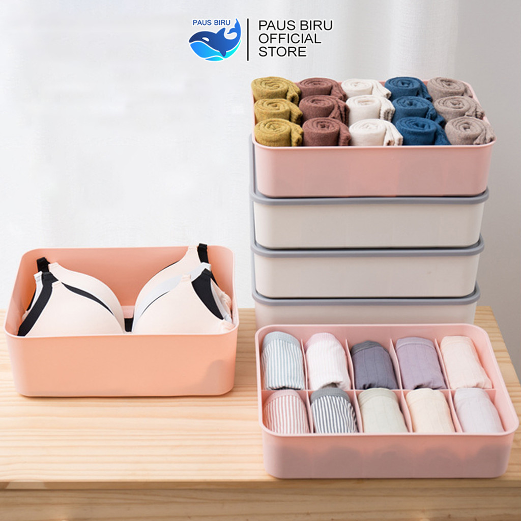 Jual Paus Biru - Box Tempat Kaos Kaki | Tempat Pakaian Dalam | Kotak ...