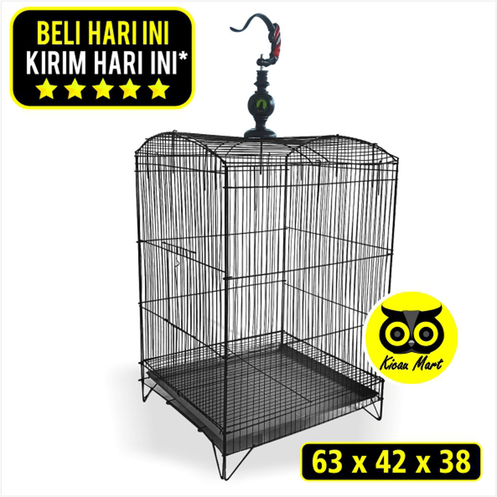 Jual KICAU MART Sangkar Kotak Besi Lipat No 2 Sangkar Kandang Burung ...