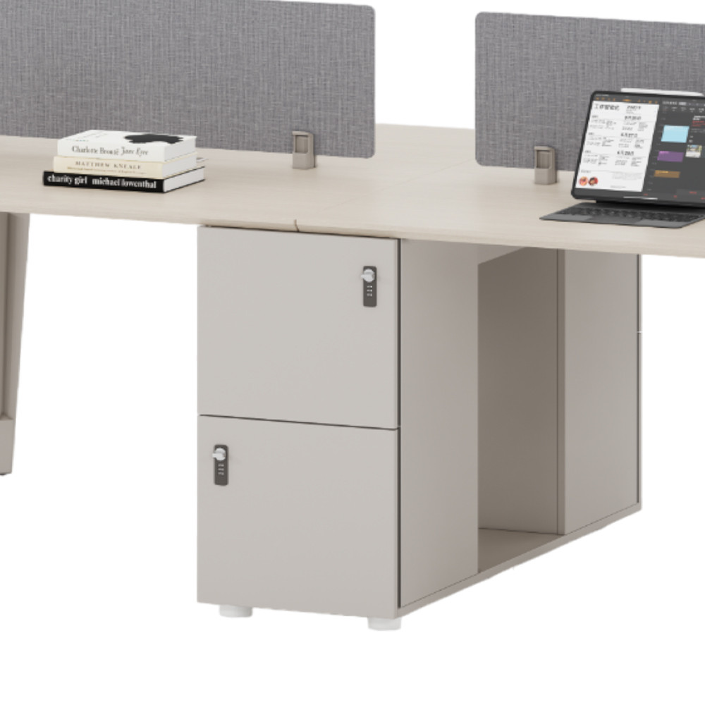 Jual Informa Maven Meja Kantor 4S Dengan Screen - Abu-Abu/Cokelat Oak ...