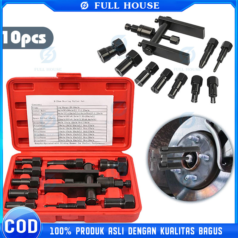 Jual 10pcs Tracker Bearing Puller Set Treker Pencabut Bearing Set ...
