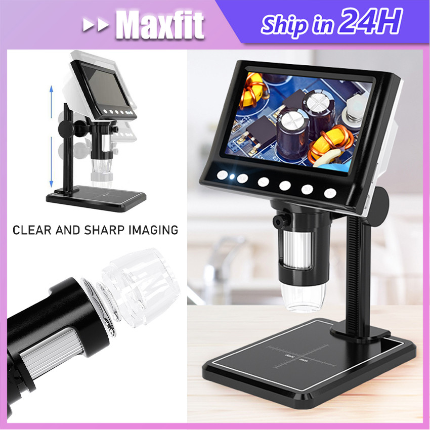 Jual Mikroskop Digital 1000X 10 MP USB 1080P Pembesaran Lampu LED 1000X ...