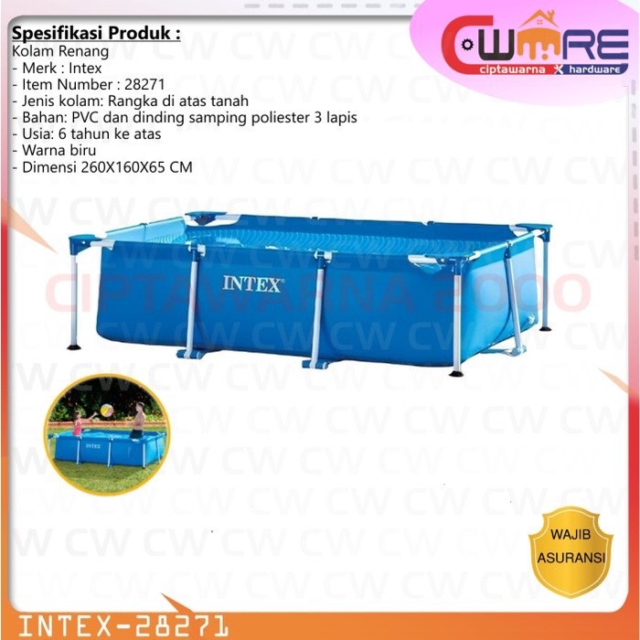 Jual Frame pool INTEX 28271 Kolam renang portable anak dewasa outdoor ...