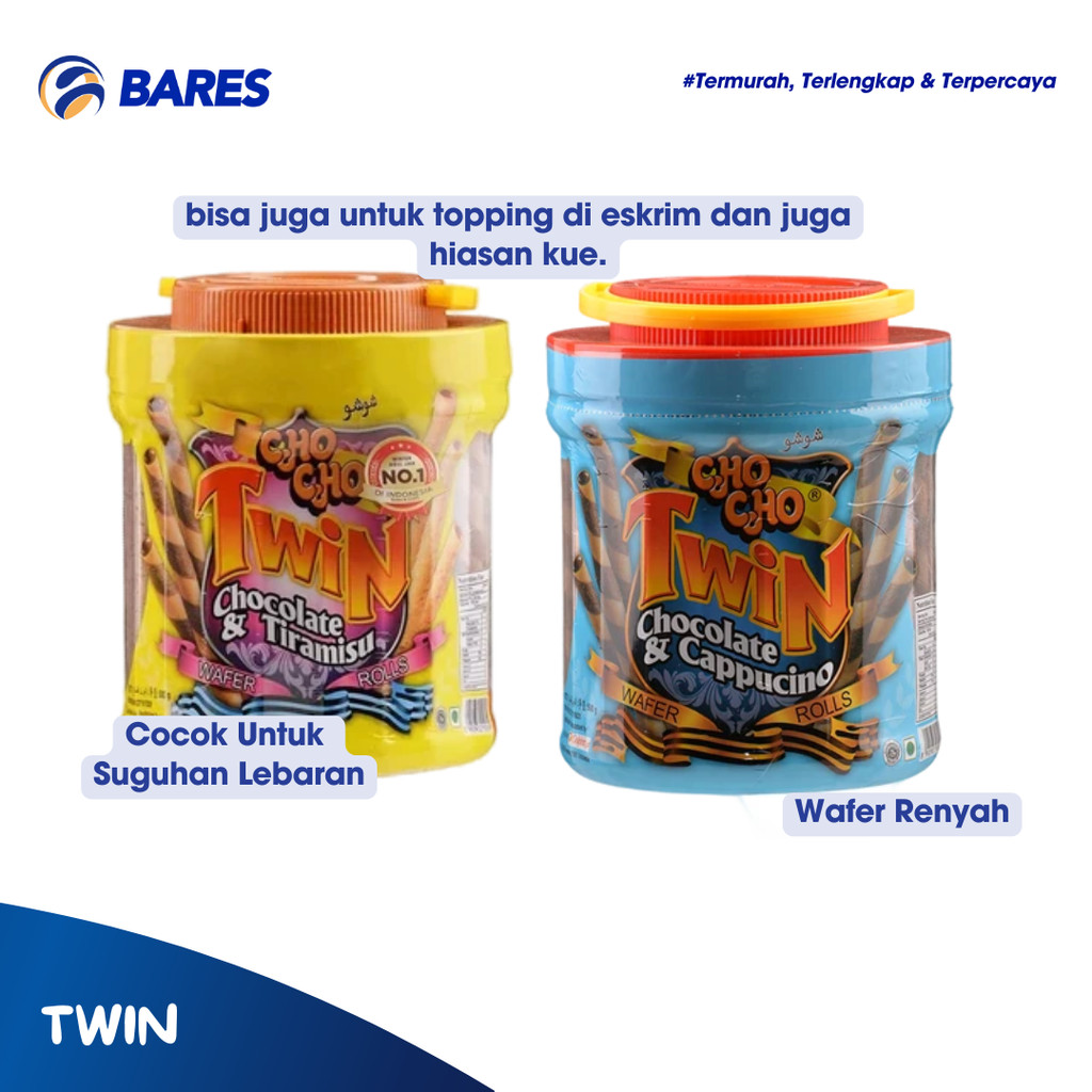 Jual Cho Cho Wafer Stick Twin Chocolate All Varian 500gr | Shopee Indonesia