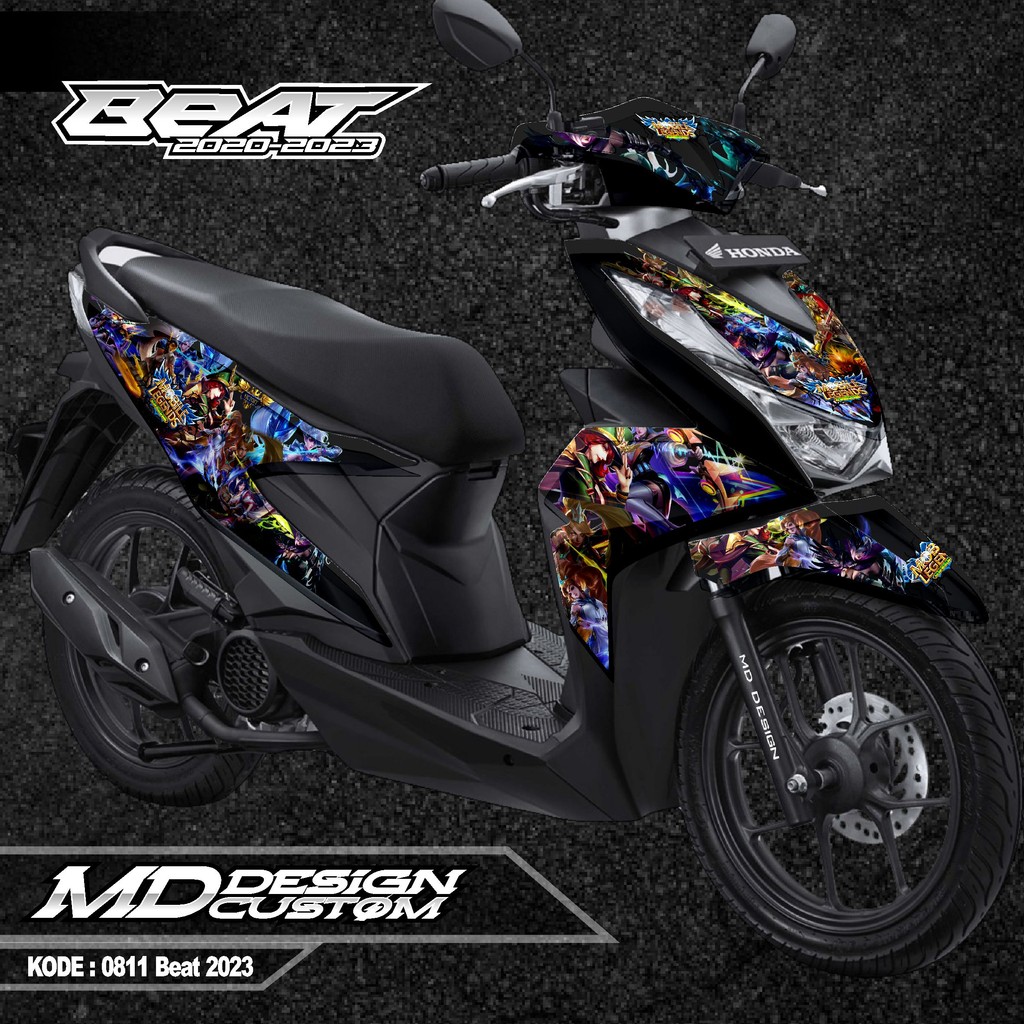 Jual 0811 (COD) Sticker Decal BEAT DELUXE/BEAT STREET Full Body Bebas ...