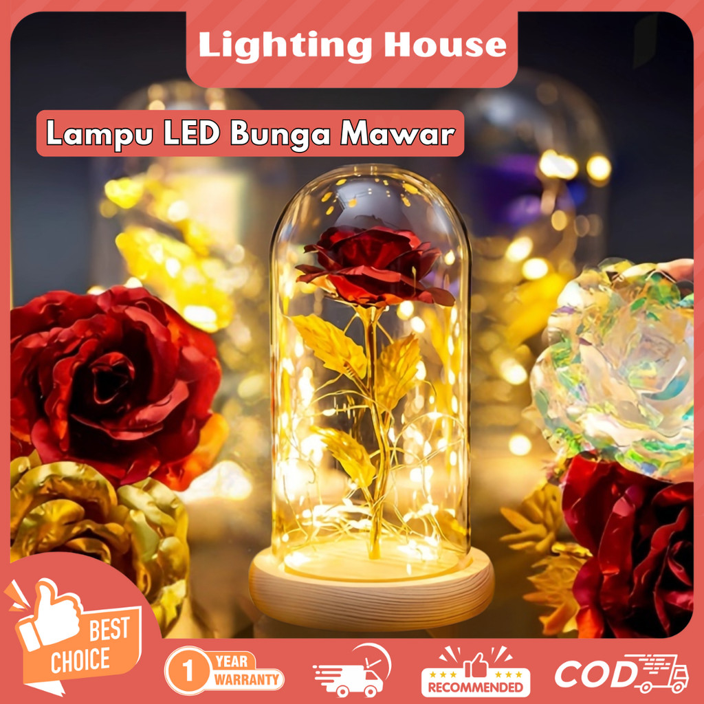 Jual LIGHTING HOUSE GARANSI 1 TAHUN Lampu Led Mawar Gift Box Bunga ...