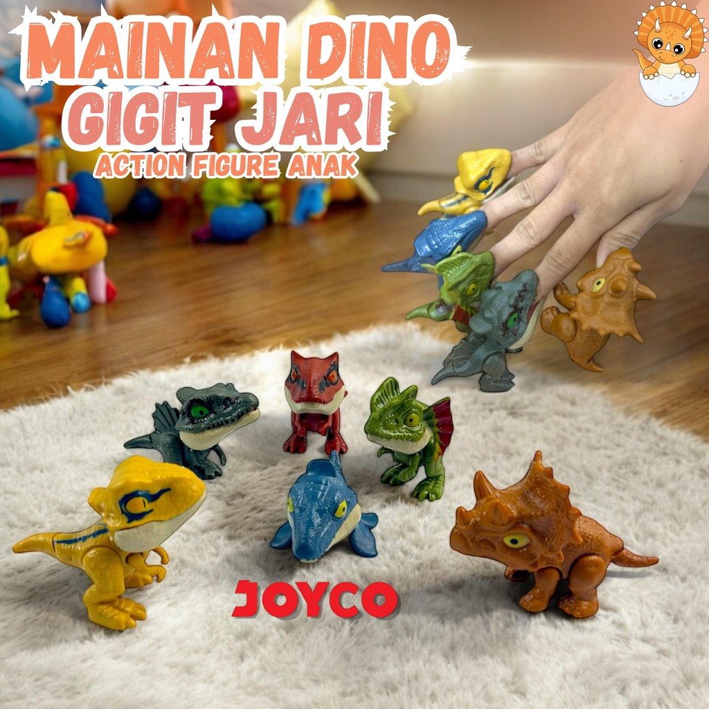 Jual Mainan Anak Dinosaurus Lucu Mini Gigit Jari Dino Figure Dinosaurus ...