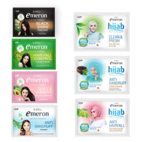 Jual Emeron Shampoo sachet 10ml 1 renceng isi 12 sachet Ori | Shopee ...