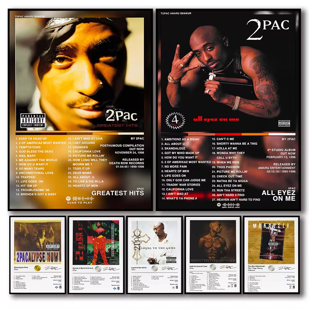 Jual 2Pac Music Album Cover Aesthetic Pictures Pop Hip Hop Rapper Tupac ...