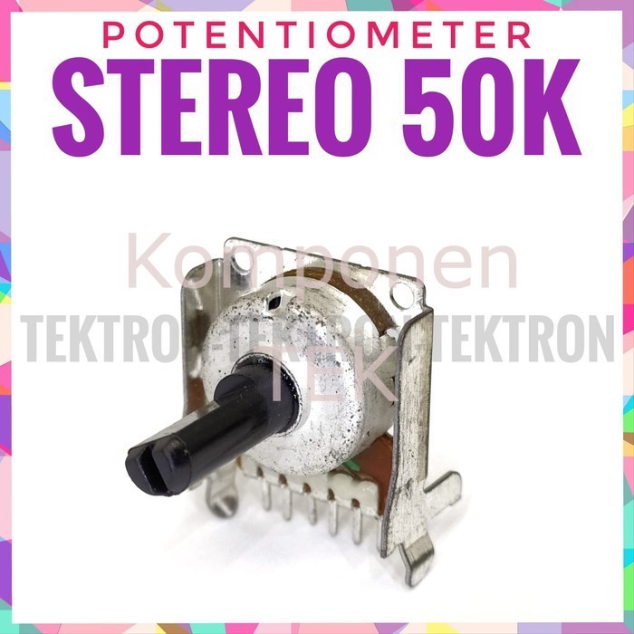 Jual Potentiometer Stereo 50K C503 6pin potensio trimmer 50 K Kohm 503 ...