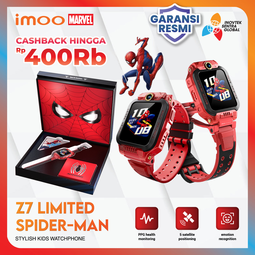 Jual IMOO Watch Phone Z7 Spiderman Limited Edition | Smartwatch Jam ...
