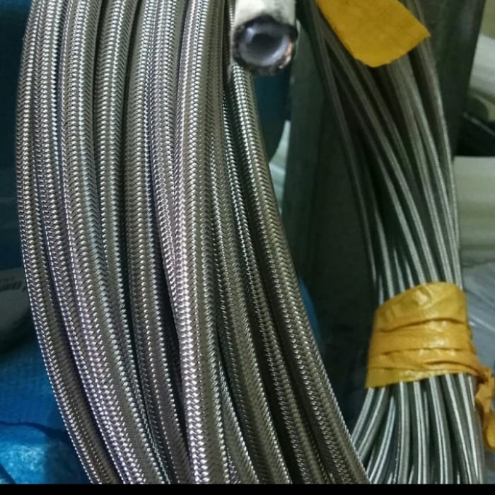 Jual SELANG TEFLON PTFE BRAIDED FLEXIBLE STAINLESS 1/4" Inch | Shopee ...