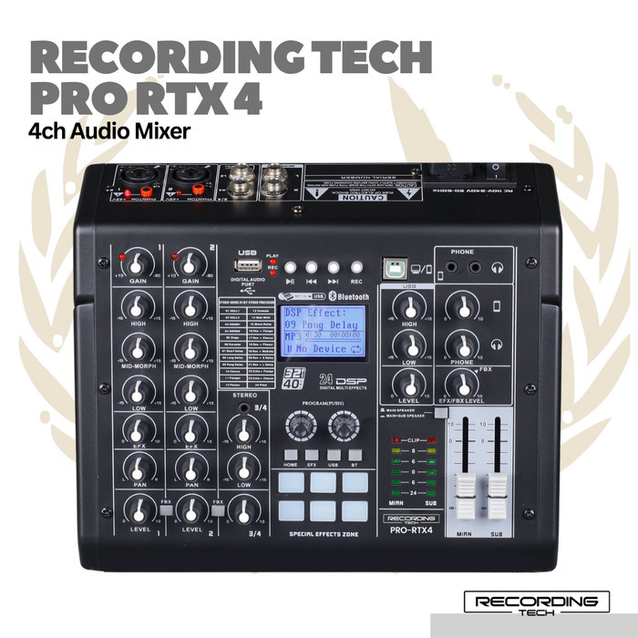 Jual Recording Tech Pro RTX4 4-Channel Audio Mixer | Shopee Indonesia