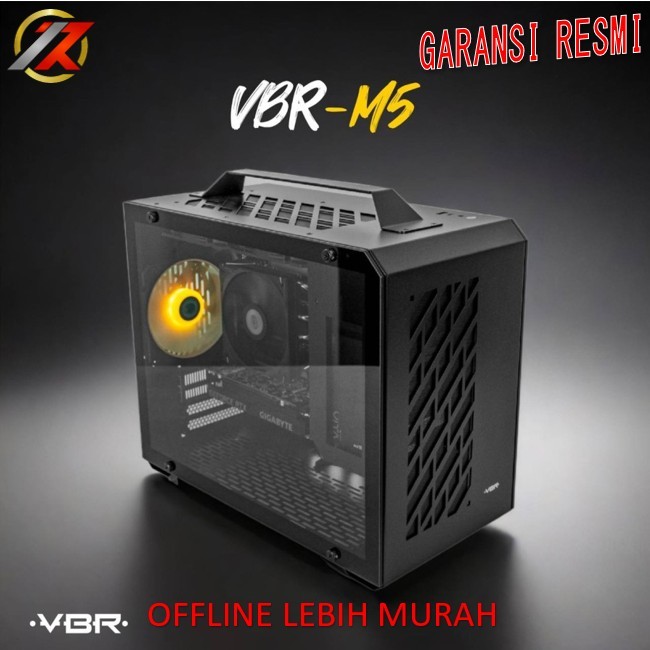 Jual Casing VBR M-5 M5 Compact Micro ATX/ ITX, USB Type C, Tempered ...