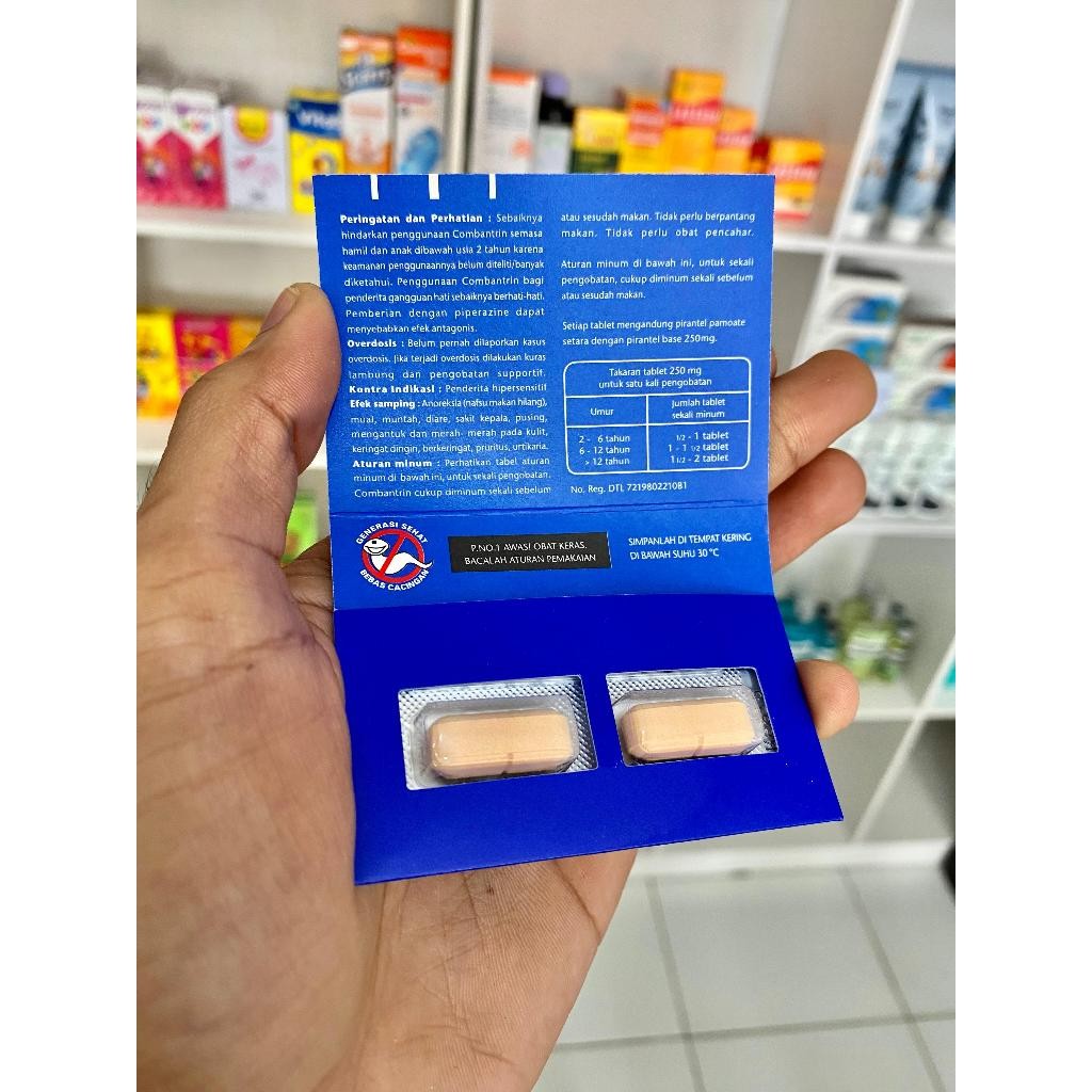 Jual COMBANTRIN TAB. 250 MG/ OBAT CACING | Shopee Indonesia