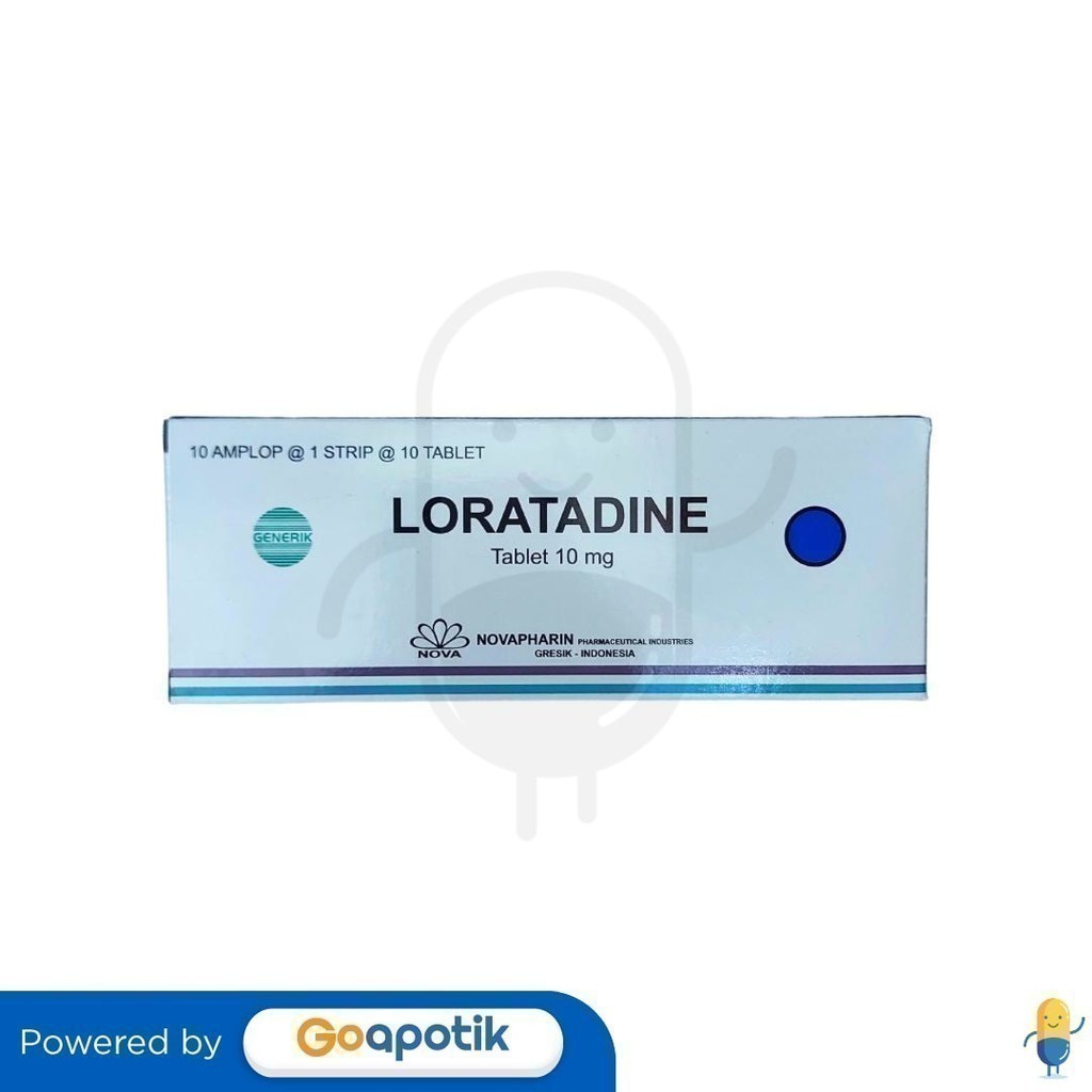 Jual Loratadine Novapharin 10 Mg Box 100 Tablet | Shopee Indonesia