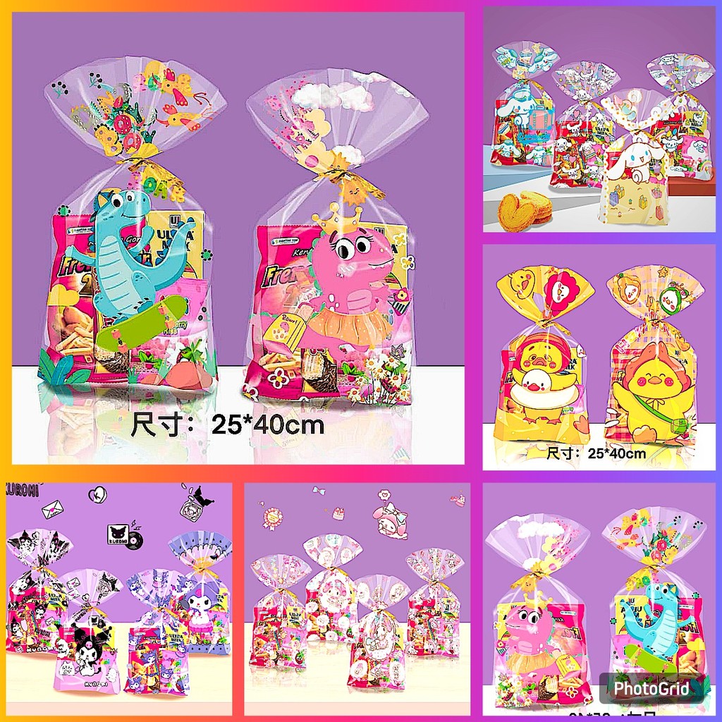 Jual Plastik Ultah Ulang Tahun dino uk 25x40cm Plastik Opp Kado Gift ...
