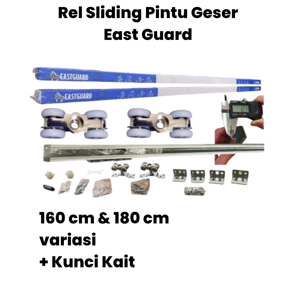 Jual Rel Pintu Geser Besi / Rel Pintu Sliding Galvanis Ukuran 160cm S/D ...