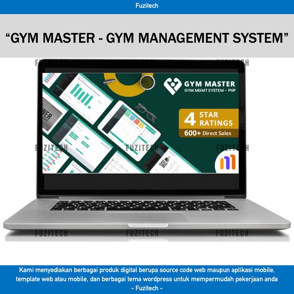 Jual SOURCE CODE APLIKASI WEB GYM MASTER - GYM MANAGEMENT SYSTEM D108 ...