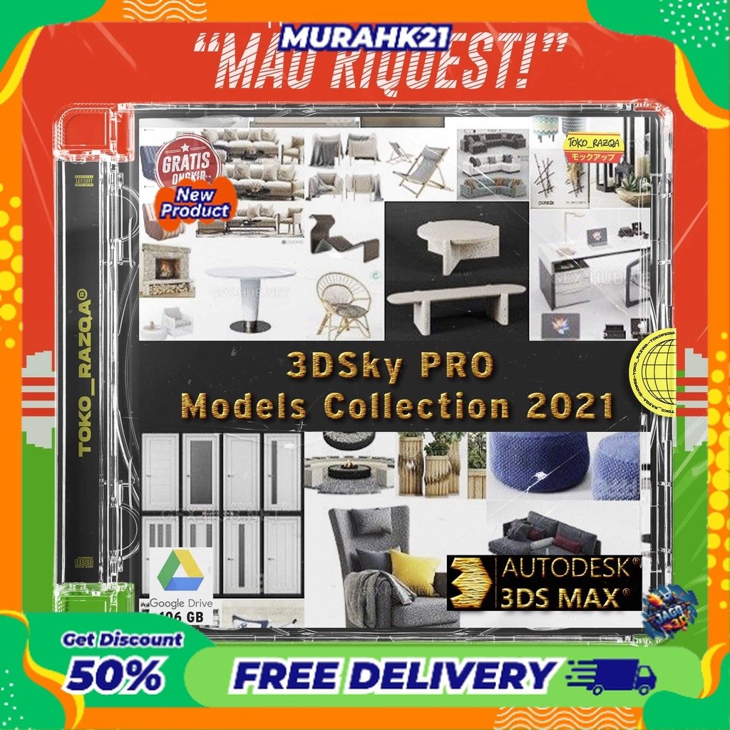 Jual Total - 3DSky PRO Models Collection 2021 For MAX / MTL / OBJ / FBX ...
