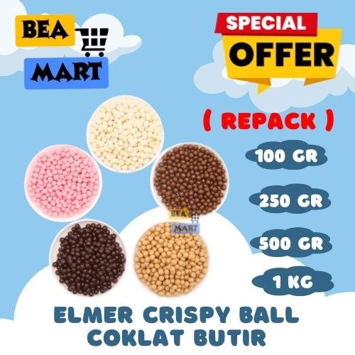 Jual Elmer Crispy Ball WHITE / DARK 100gr 250gr 500gr 1kg | Butiran ...