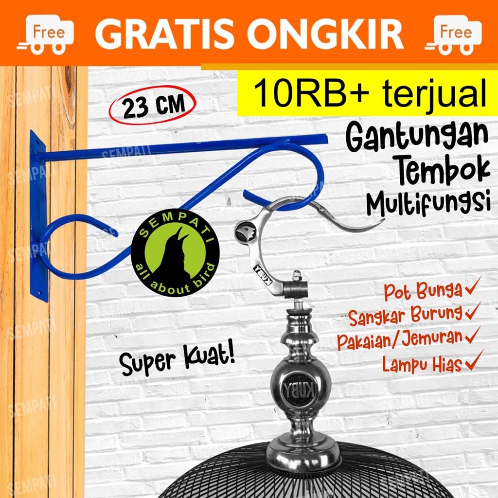 Jual SEMPATI GANTUNGAN POT BUNGA TANAMAN HIAS LAMPU TAMAN SIKU CANTOLAN ...