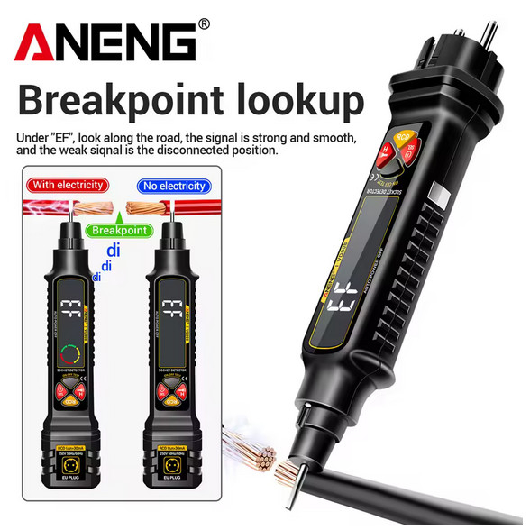 Jual ANENG Tespen Tester AC/DC Voltage Leakage Polarity NCV Contactless ...