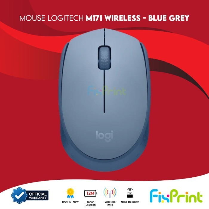 Jual Mouse Logitech M171 M170 Black Grey Blue Red Rose Off White ...