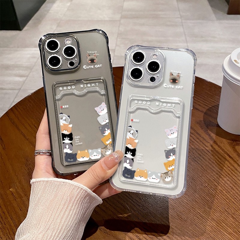 Jual Transparent TPU Card Slot Case Casing For Xiaomi Redmi 10 10 Prime 10X 4G 10C 10A 11A 12C ...