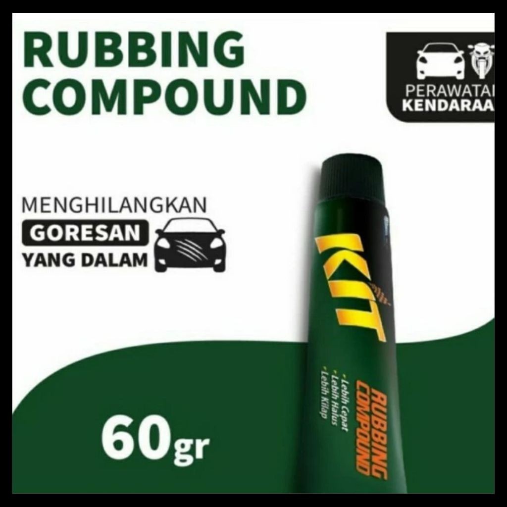Jual KIT Rubbing Compound Kompon Kumpon Penghilang Baret Body Mobil Motor Tube 60gr | Shopee ...