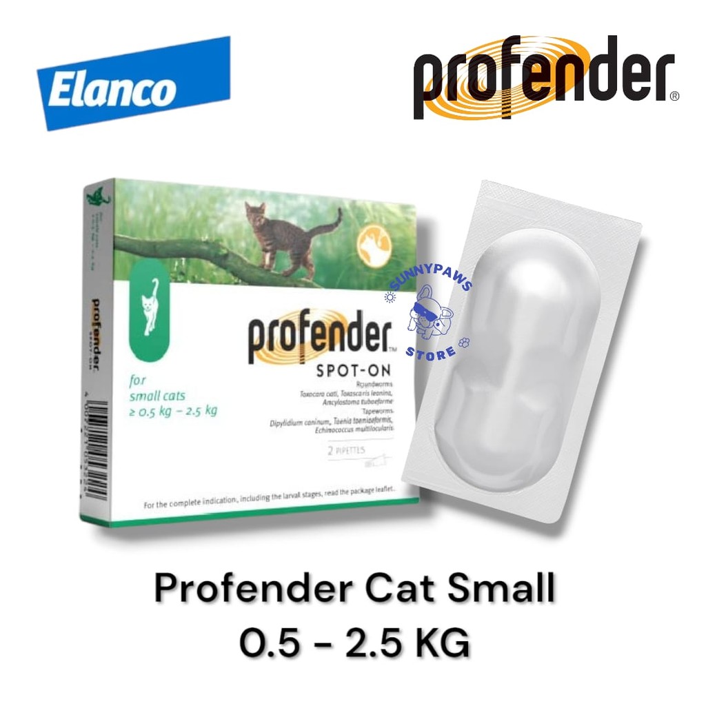 Jual [SUNNYPAWS] Profender Spot On Obat Cacing Kucing Kecil 0.5-2.5 KG ...