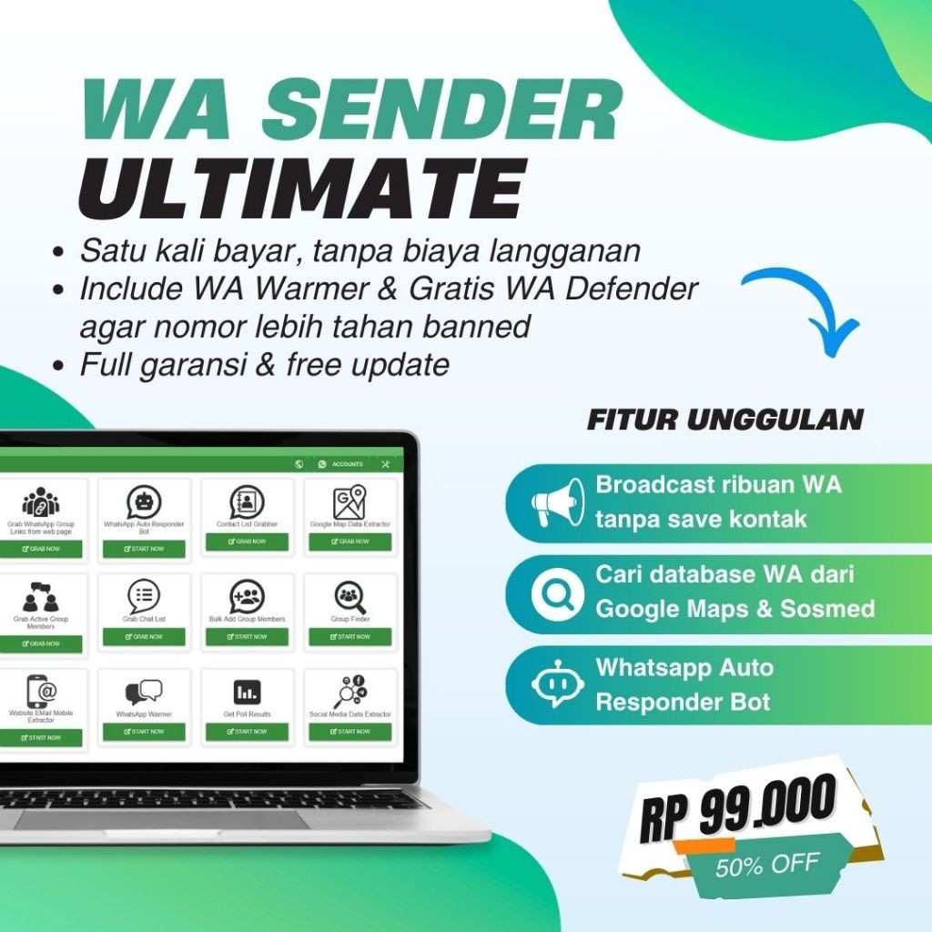 Jual WAsender + WAdefender untuk Broadcast/Blast, Lebih Canggih dari Botmaster! Aktif Lifetime ...