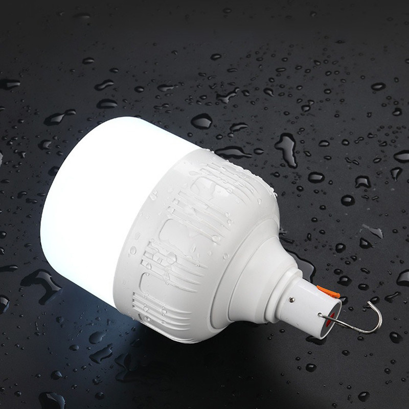 Jual Battery Lamp with Rechargeable Charging Light Bulb Camping Lantern ...