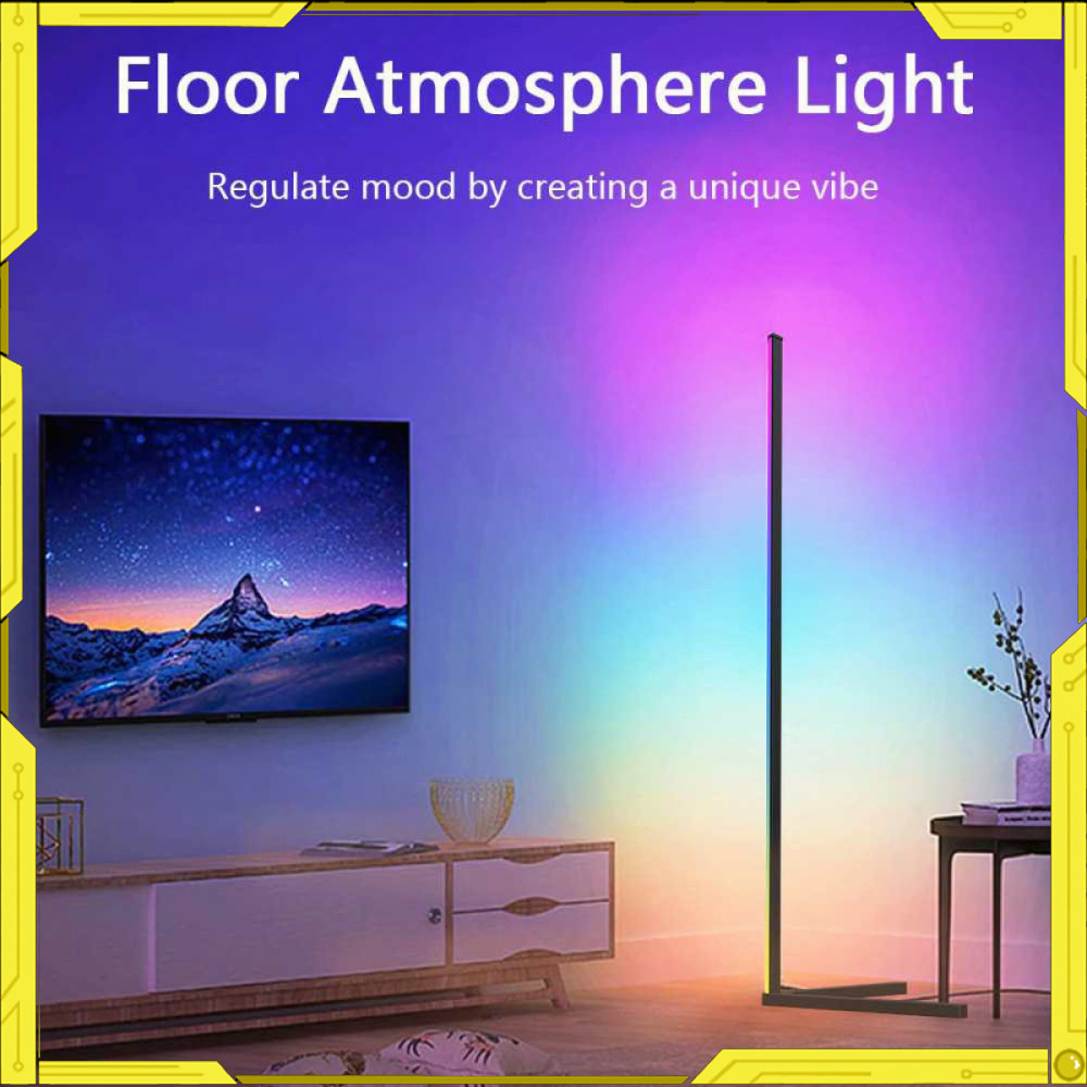 Jual Lampu Lantai LED Standing Lamp Corner RGB 18W with Remote - MH-005 ...