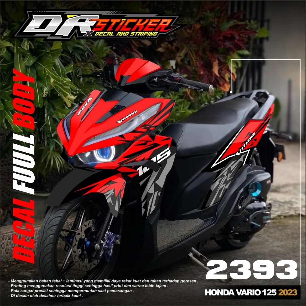 Jual STICKER NEW VARIO 125 gen-2 2023 / 2024 POLET simple vario new Decal | Shopee Indonesia