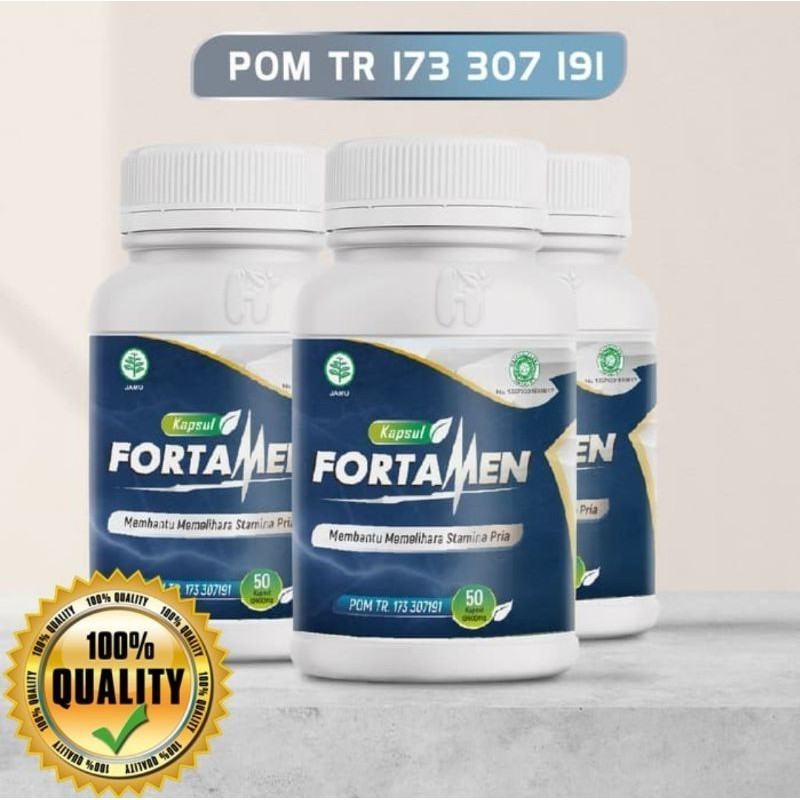 Jual FORTAMEN ORIGINAL HERBAL BPOM ASLI SUPLEMEN PRIA TAHAN LAMA ...