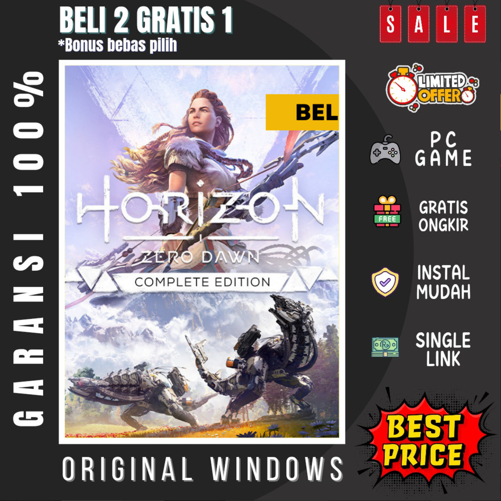 Jual HORIZON ZERO DAWN COMPLETE EDITION - GAME PC - GAME LAPTOP - PC GAMES - BELI 2 GRATIS 1 ...